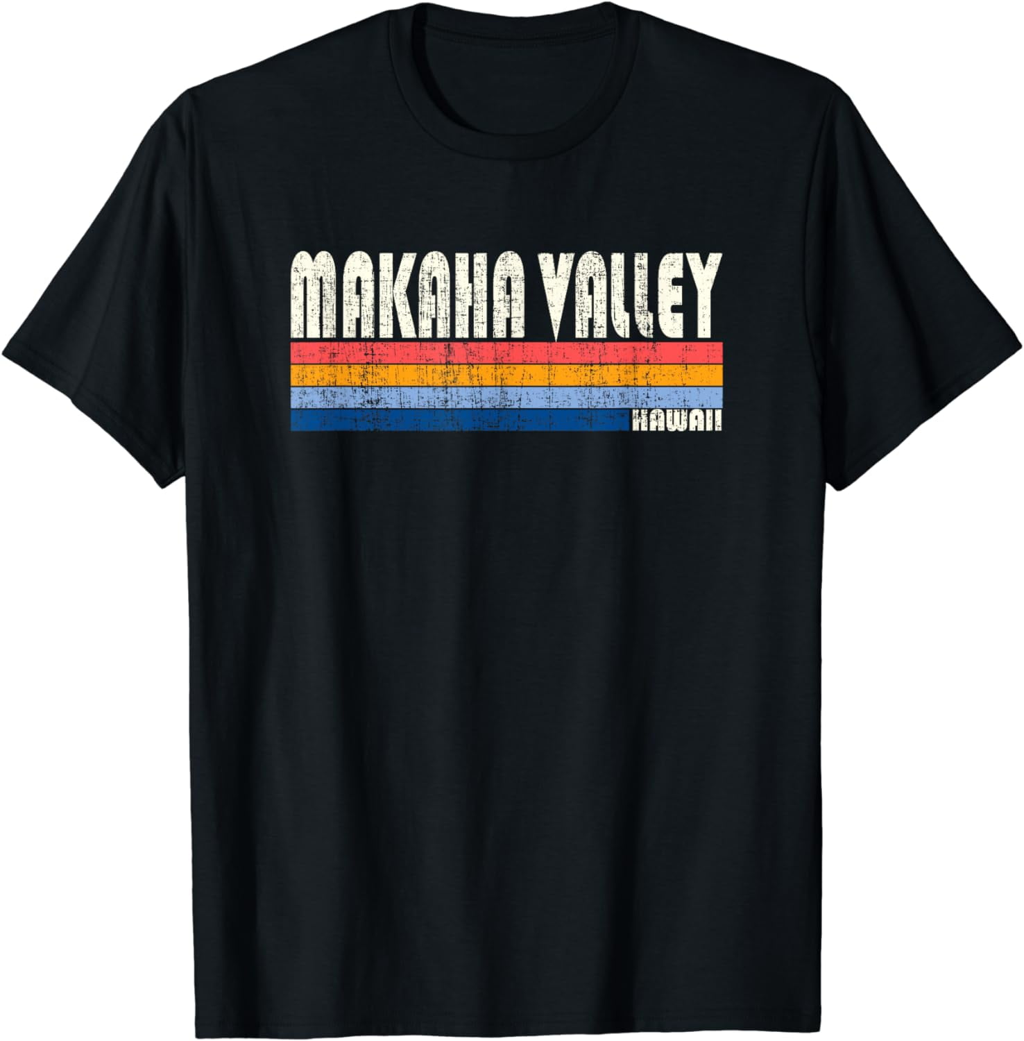 Retro Vintage 70s 80s Style Makaha Valley, HI T-Shirt - Walmart.com