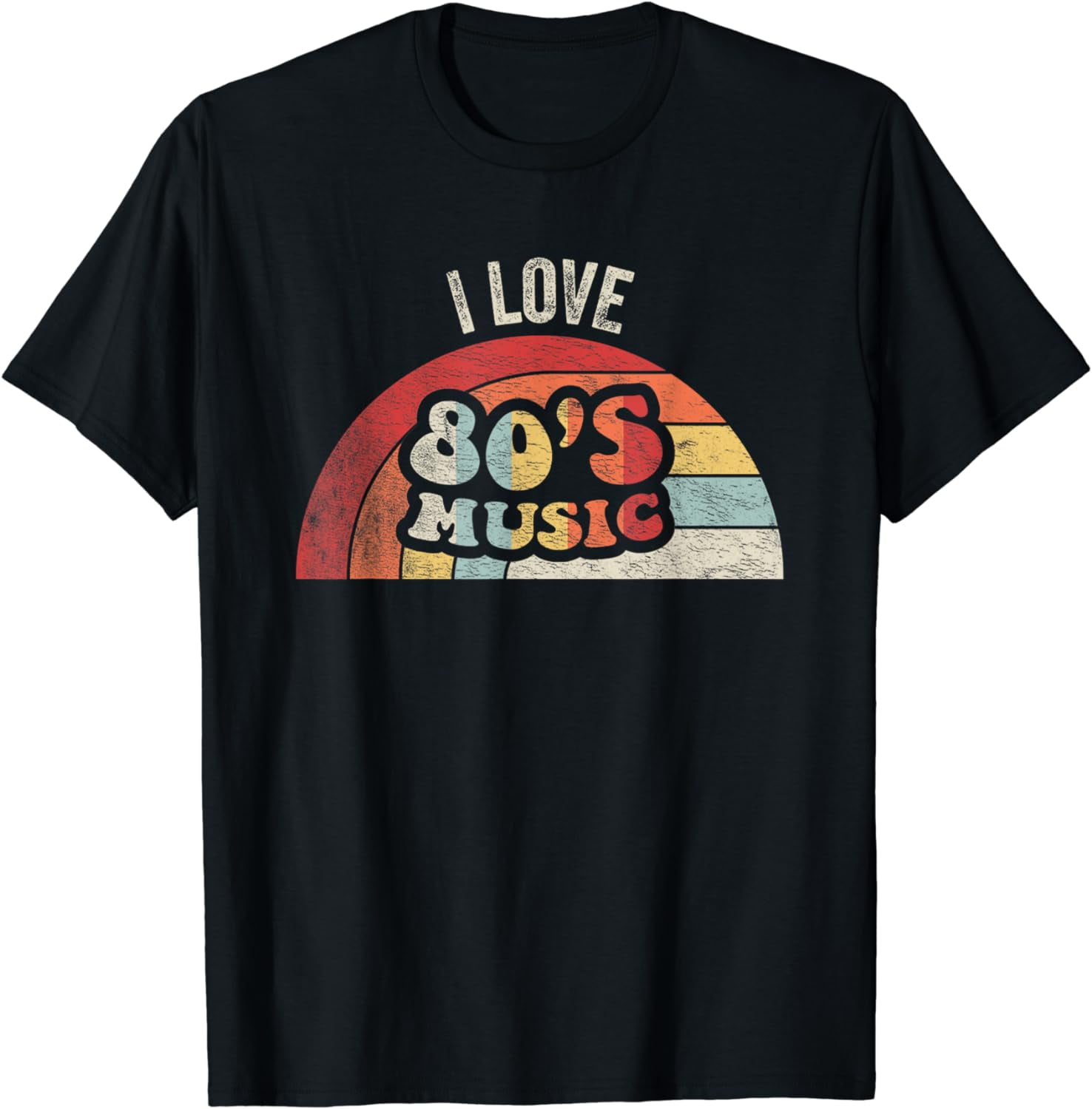 Retro Vintage 80's Music Shirt I Love 80s Music 80s Bands T-Shirt ...