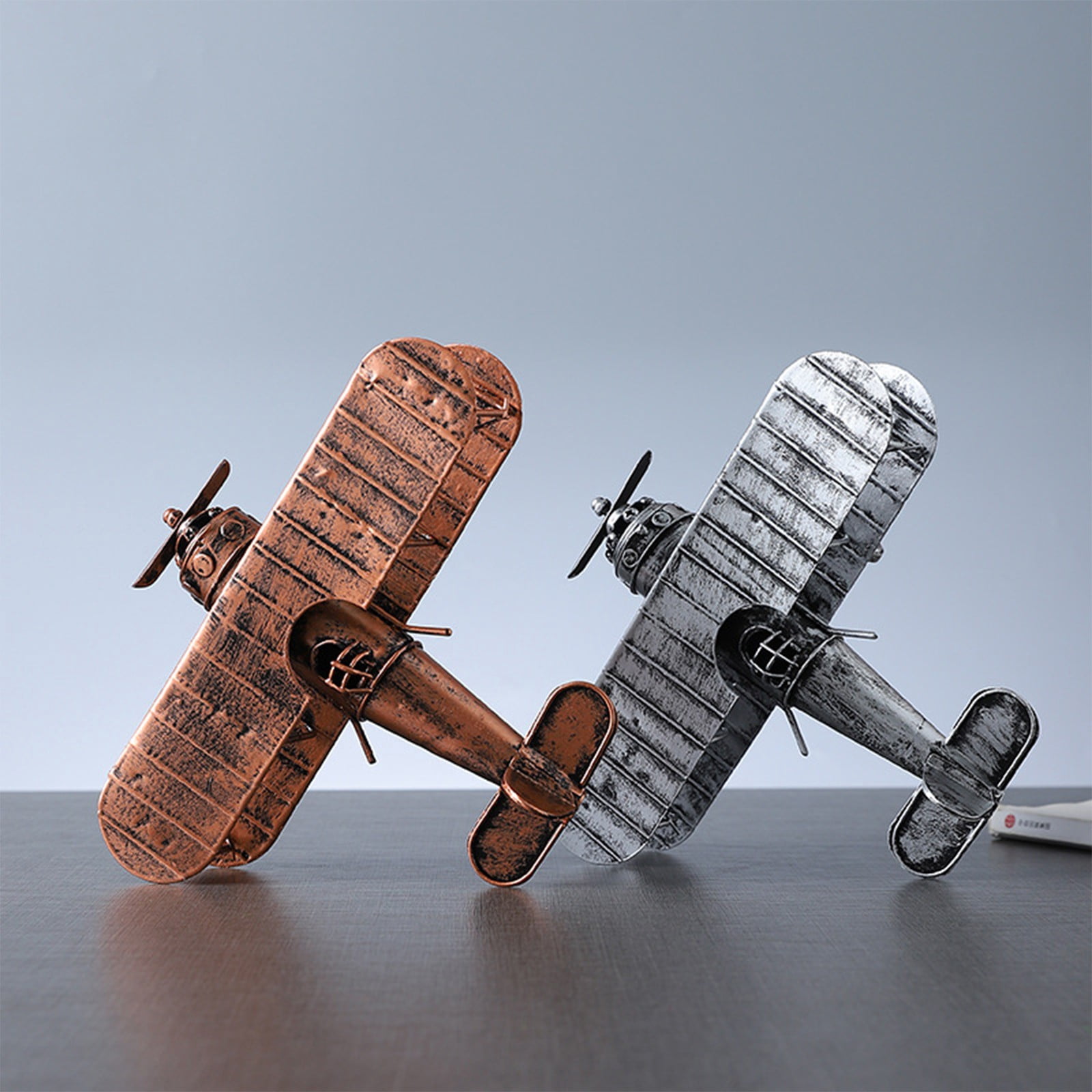 Retro Vintage Airplane Models, Metal Military Style Decorations ...