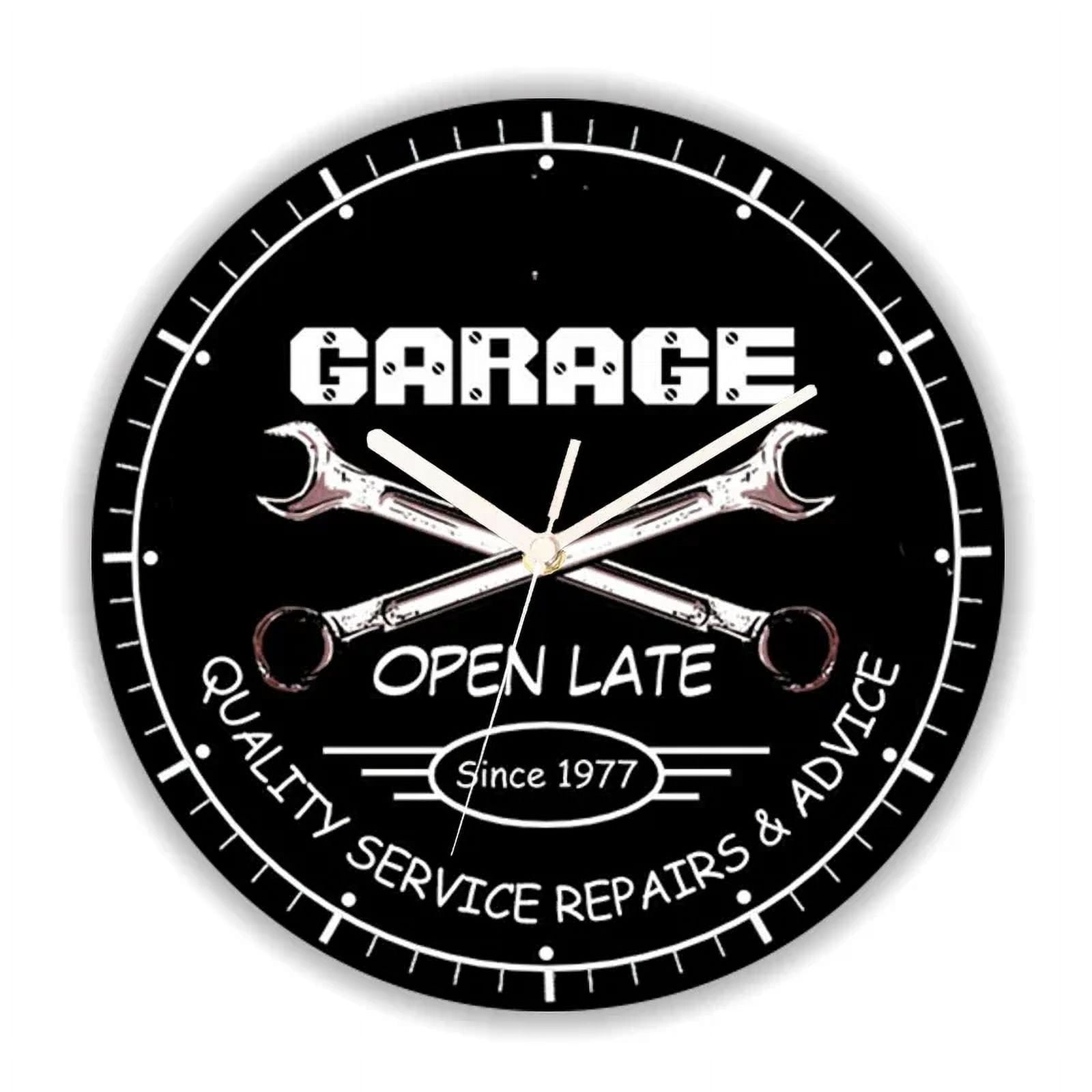 Retro Vintage American Classic Garage Wall Clock for Car Service Repair ...