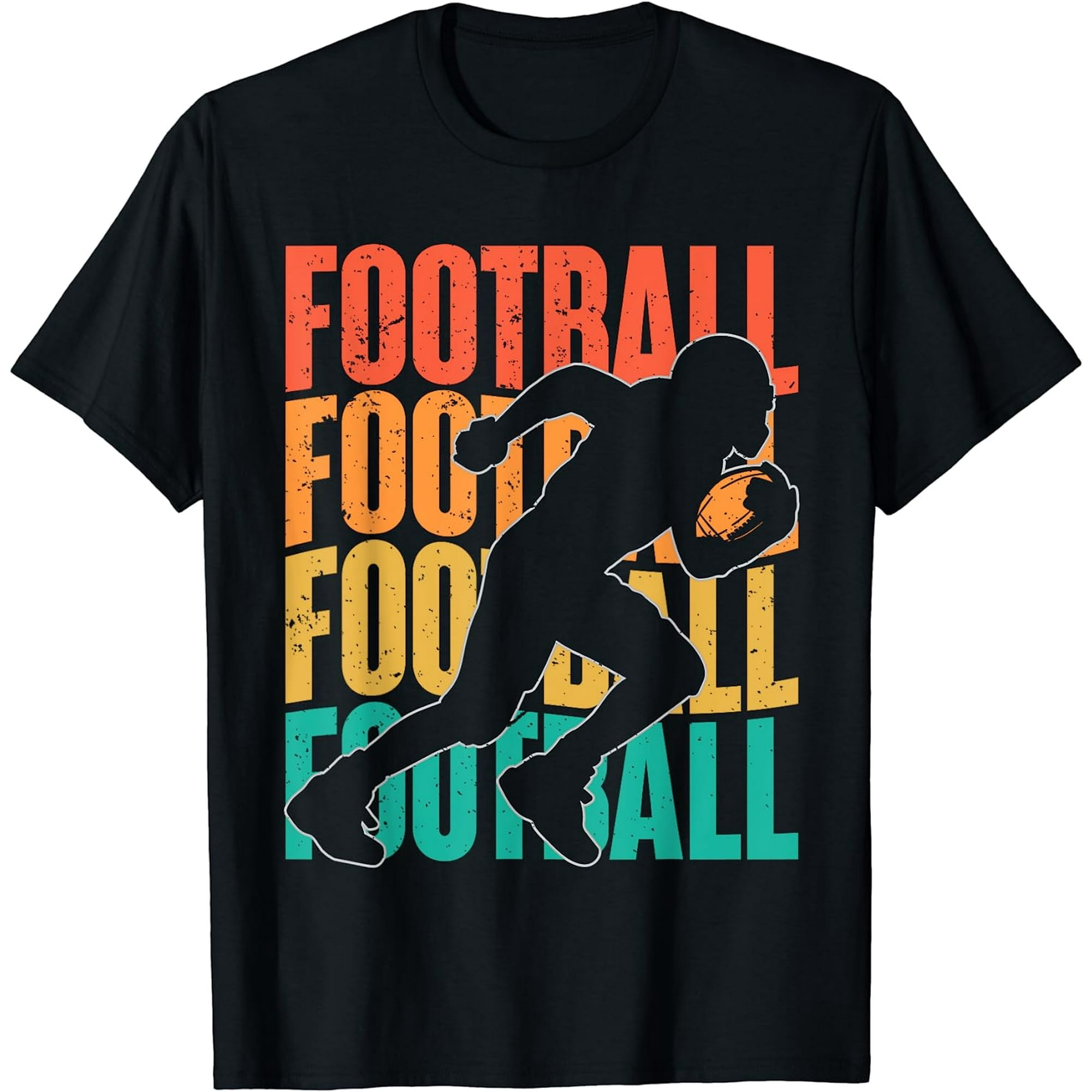 Retro Vintage American Football Season Party Footballer Short Sleeve T ...