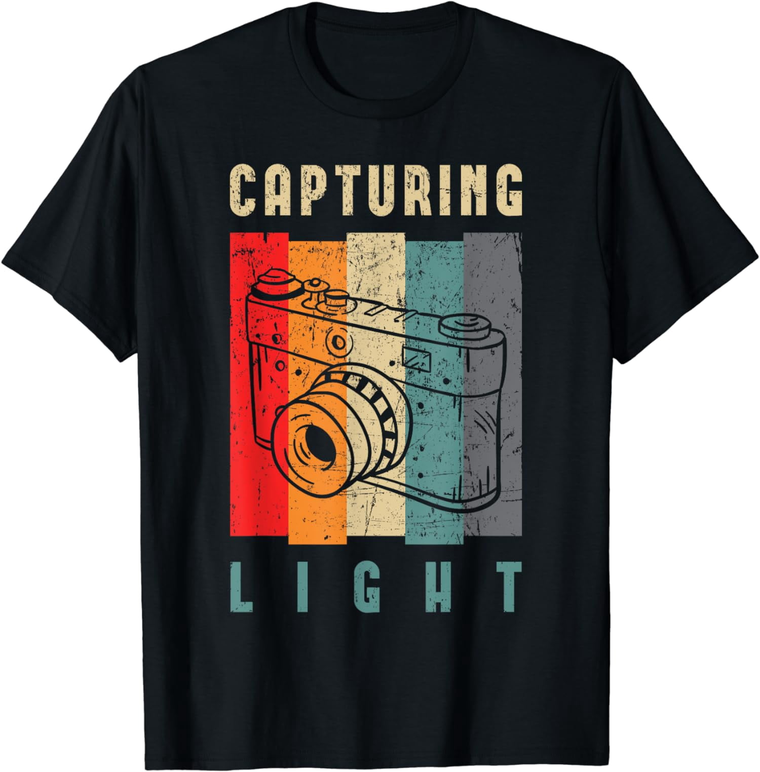 Retro Vintage Camera Photography Capturing Light Photograph T-Shirt ...