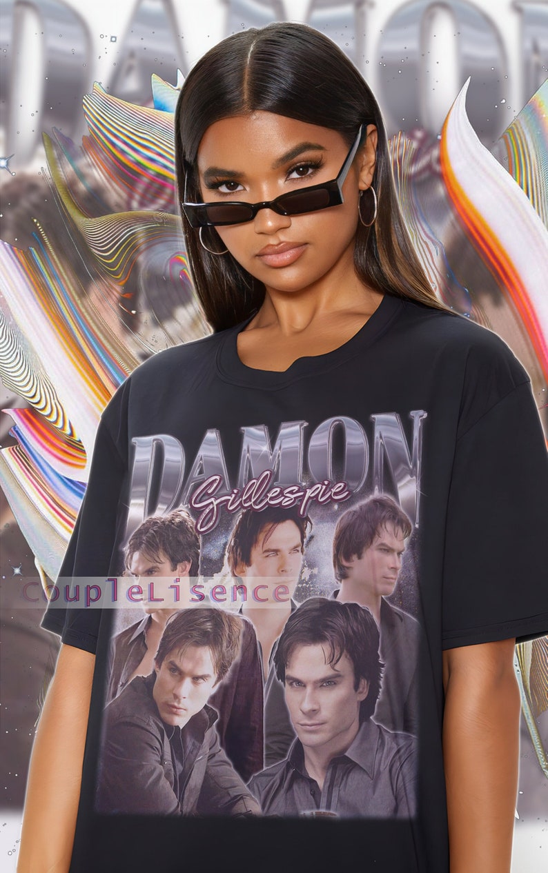 Retro Vintage DAMON SALVATORE | Damon Salvatore Homage Tshirt | Damon ...