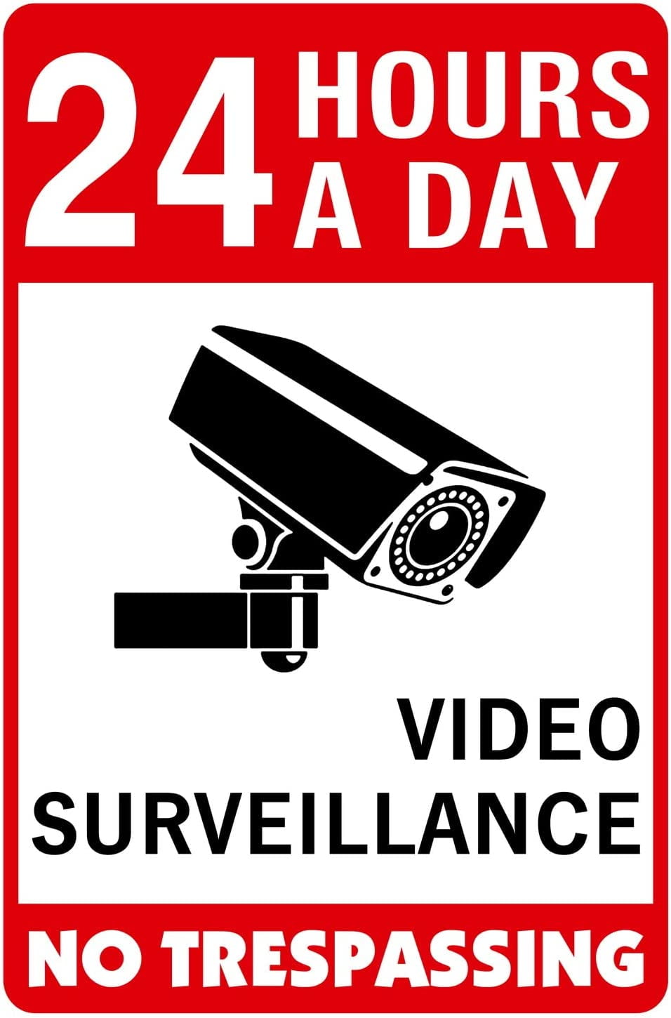 Retro Vintage Funny Metal Tin Sign 6"x8" Warning Attention Monitoring ...