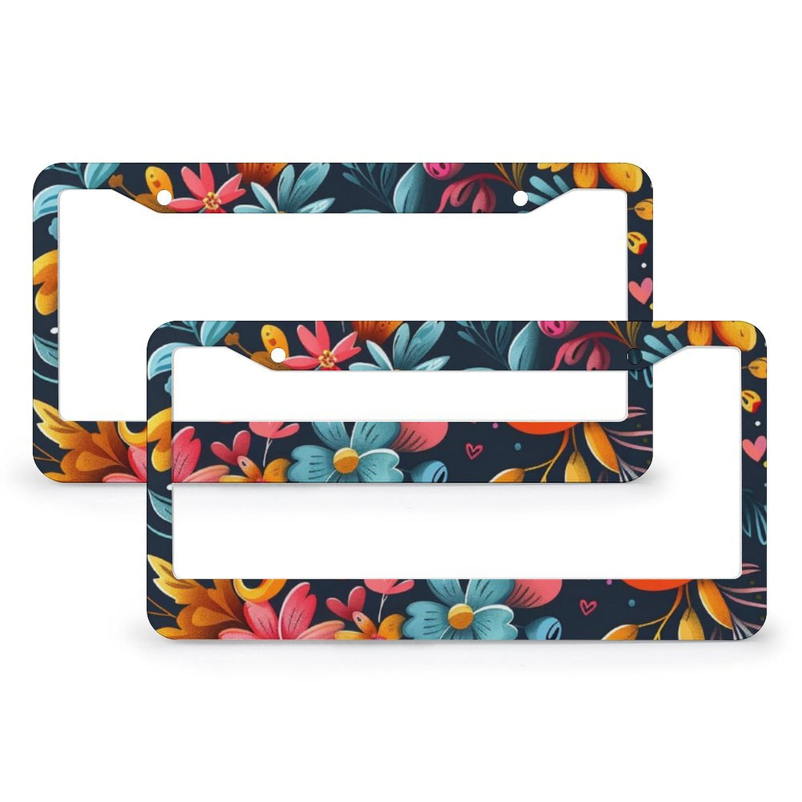 Retro Vintage Grammy Best Grammy Ever Floral License Plate Cover 2 Pack ...