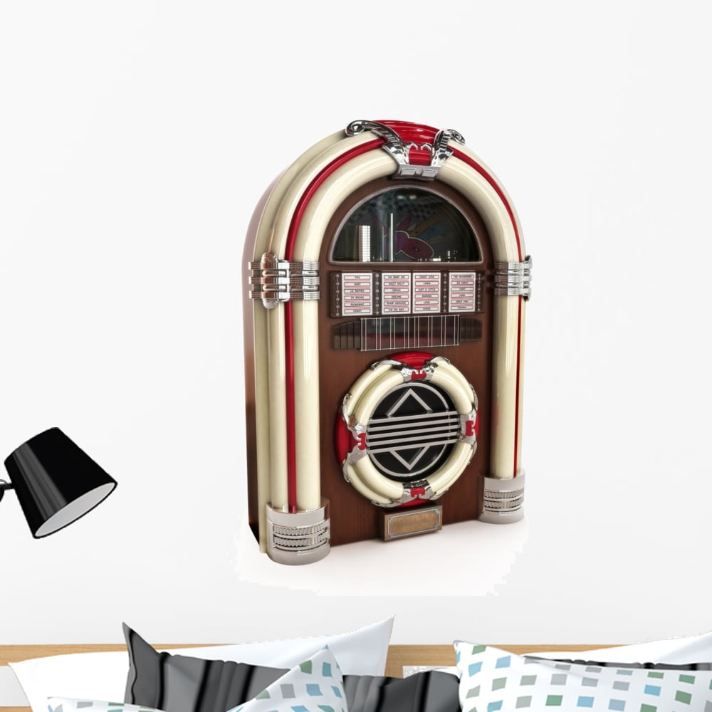 Retro Vintage Jukebox Wall Decal by Wallmonkeys Peel and Stick Graphic ...