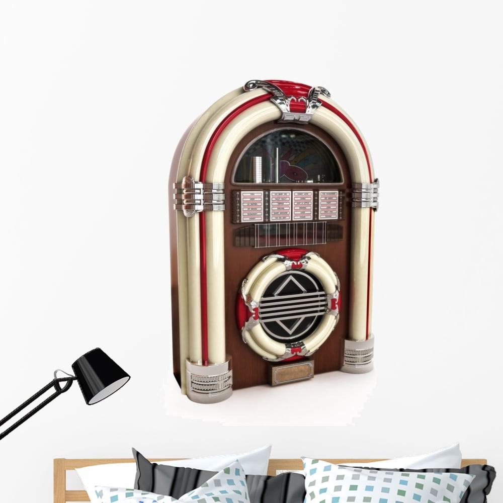 Retro Vintage Jukebox Wall Decal by Wallmonkeys Peel and Stick Graphic ...