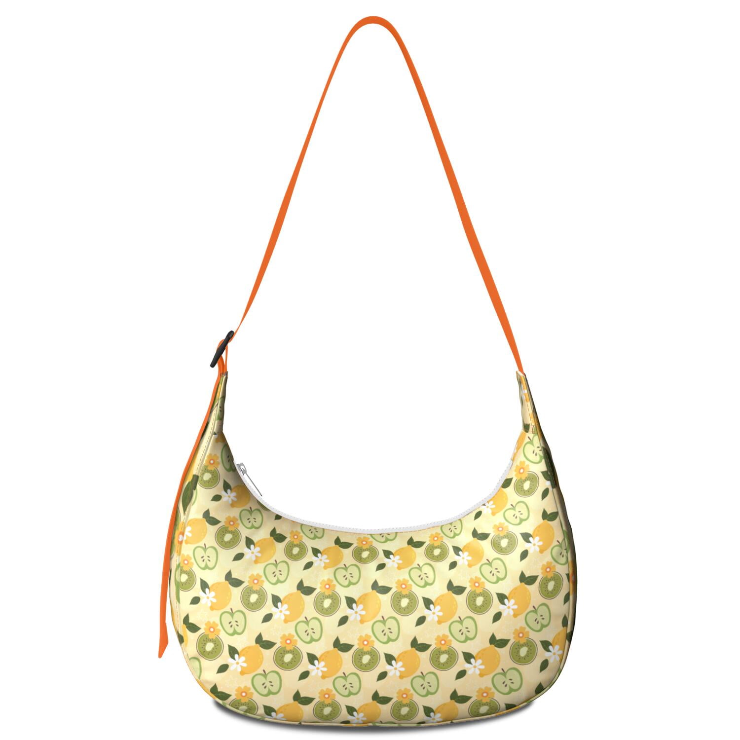 Retro Vintage Lemon Adjustable Strap Crossbody Bag Lightweight Nylon ...