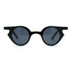 Retro Snug Small Round Circle Lens Hippie Sunglasses Silver Blue ...