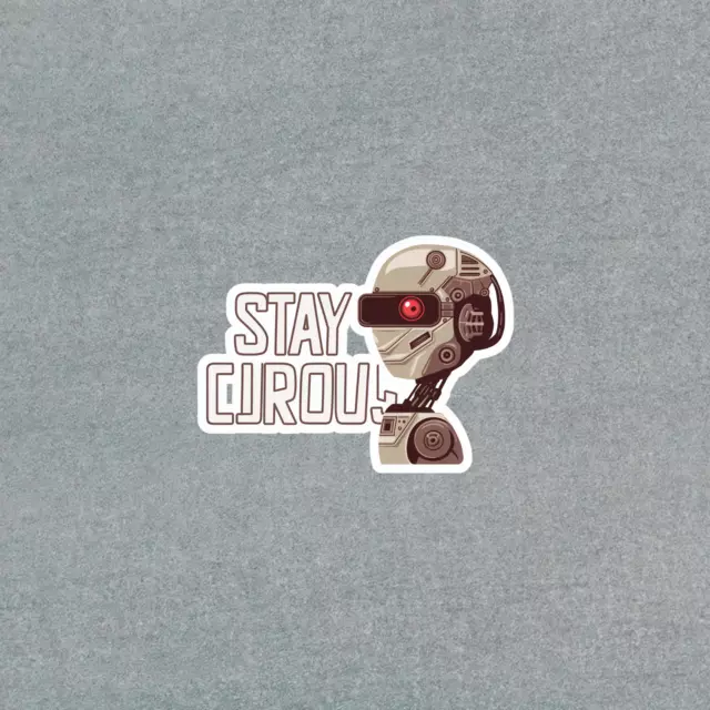 Retro Vintage Movie Camera Stay Curious Sticker Decalphone Decal Water ...