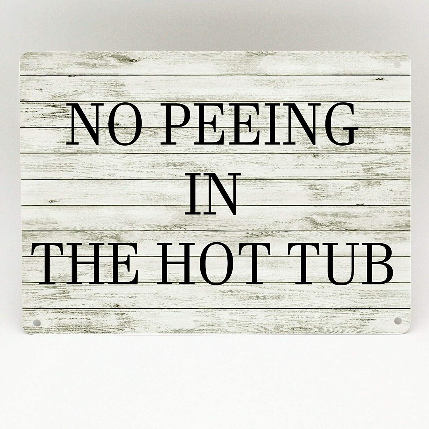 Retro Vintage No Peeing in The Hot Tub Metal Tin Sign Home Bar Cafe ...