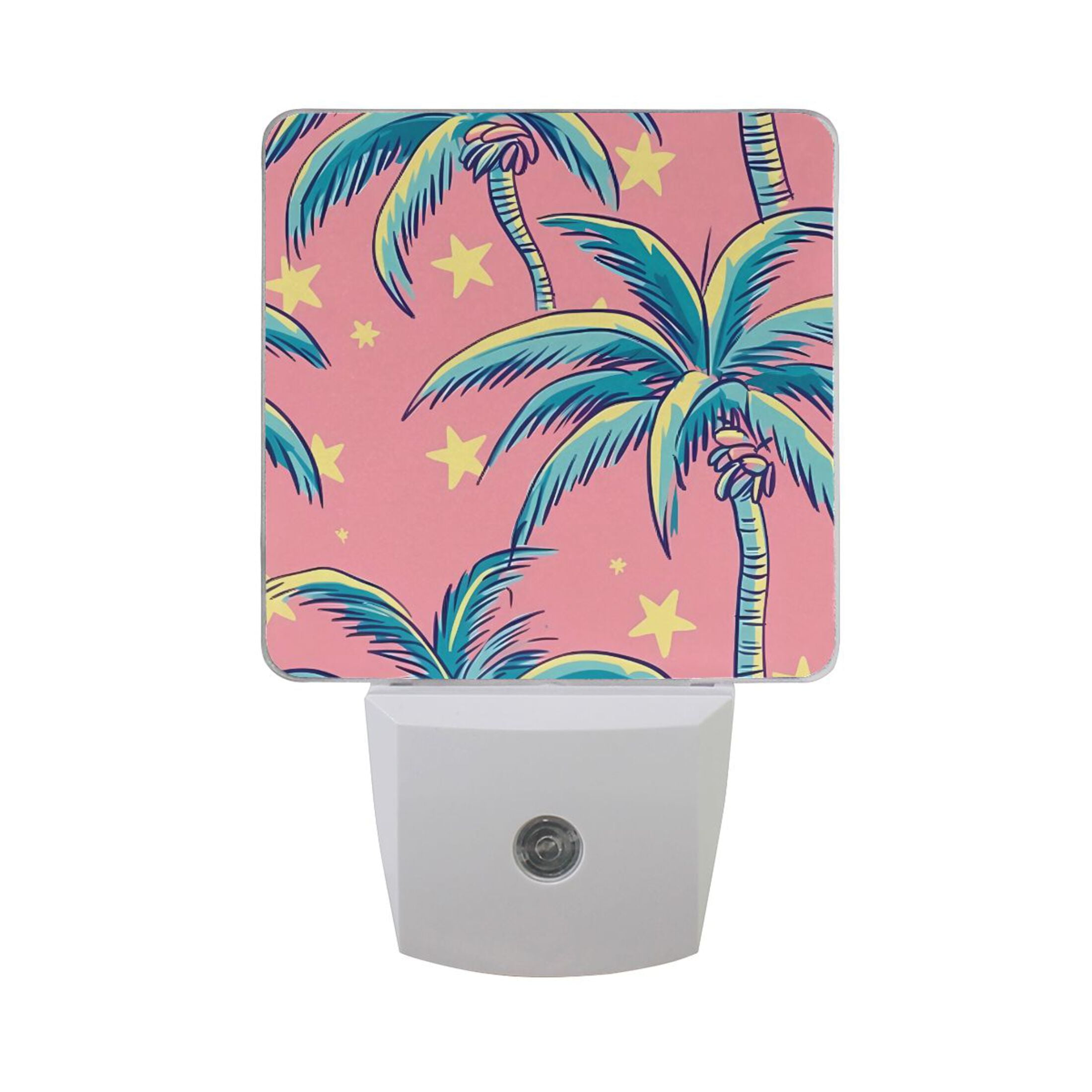 Retro Vintage Palm Tree Night Light 2 Pack LED Nightlight Plug into ...