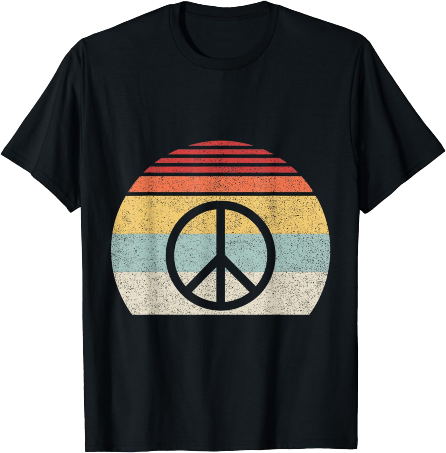 Retro Vintage Peace Sign White T-Shirt - Walmart.com