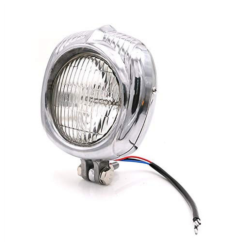 Retro Vintage Polishing Front Motorcycle Headlight Lamp For Cafe Racer ...