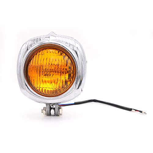 Retro Vintage Polishing Front Motorcycle Headlight Lamp For Cafe Racer ...