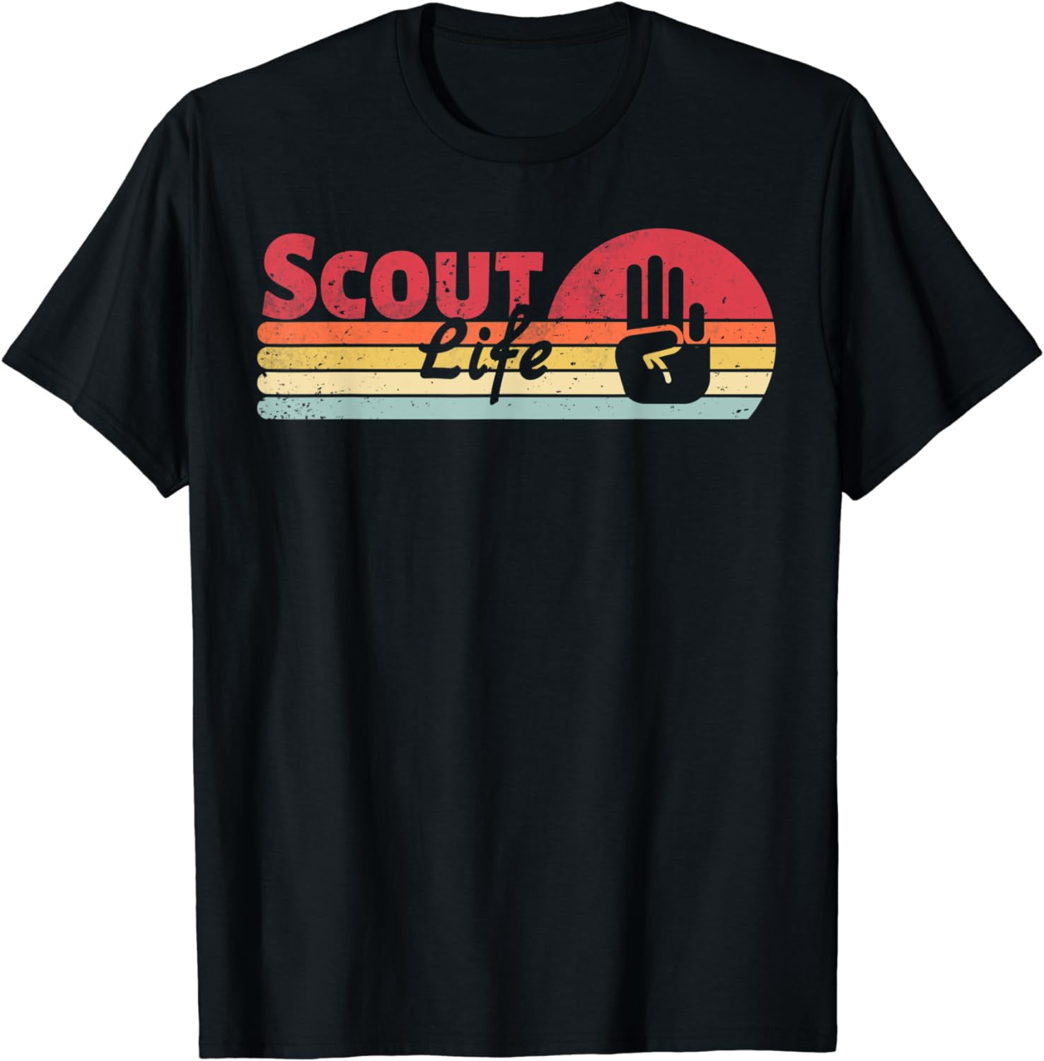 Retro Vintage Scout Life | Scout-hand for boys girls T-Shirt - Walmart.com