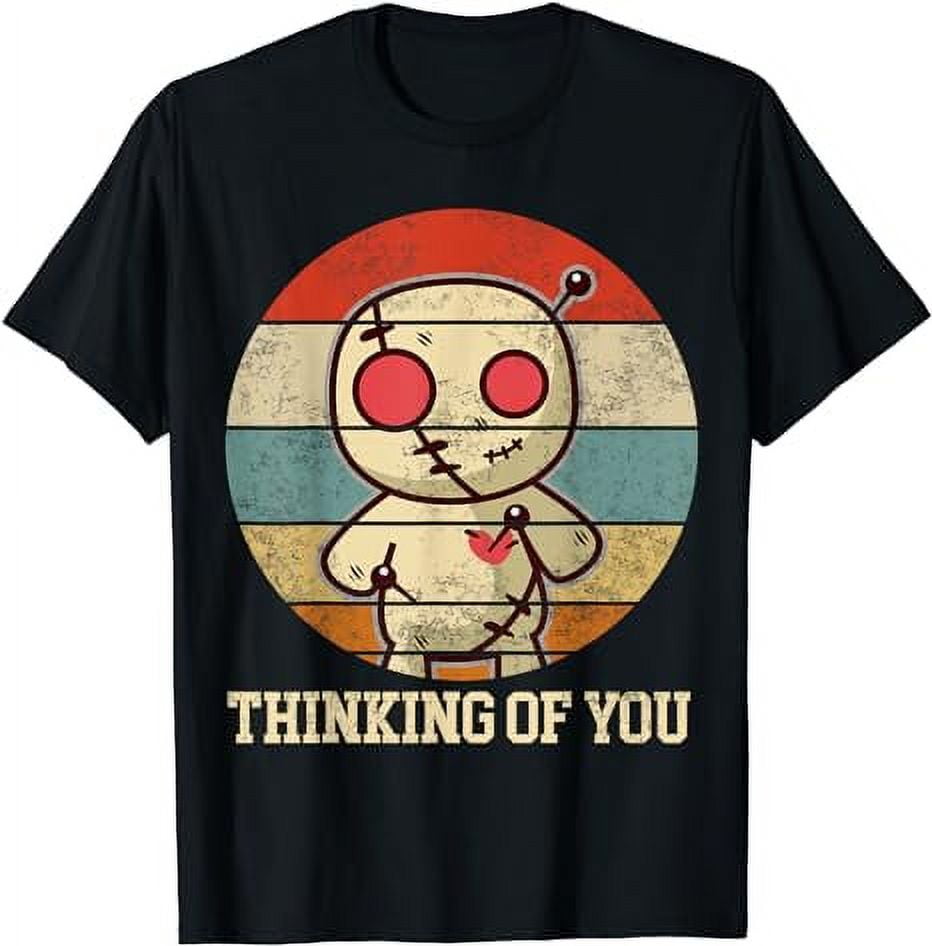 Retro Vintage Thinking of You | Funny Voodoo Doll Love Joke T-Shirt ...
