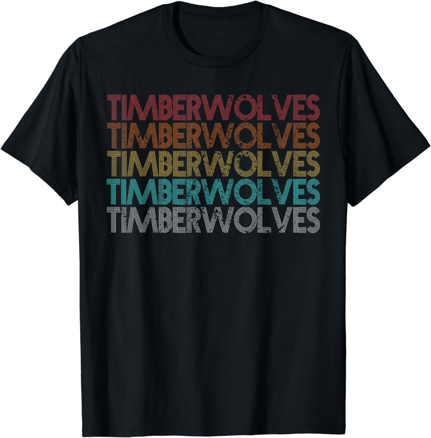 Retro Vintage Timberwolves T-Shirt - Walmart Business Supplies