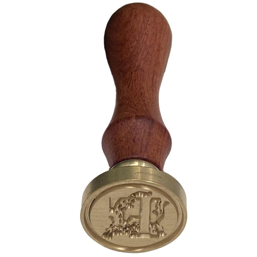 Retro Vintage Wooden Wax Gifts Seal Stamps Alphabet Letter Envelope Sealing Kit± O2V8 - Walmart.com