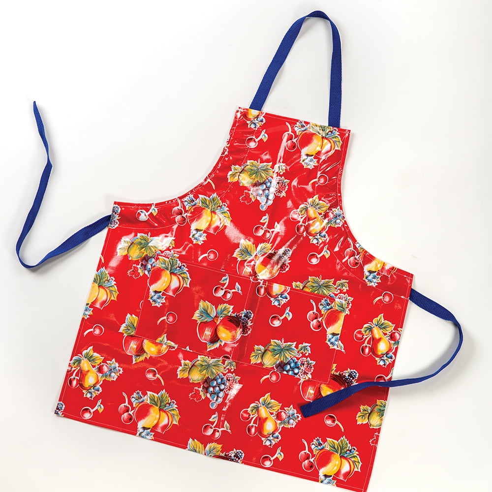 Retro Vinyl Apron Red Mixed Fruit - Walmart.com