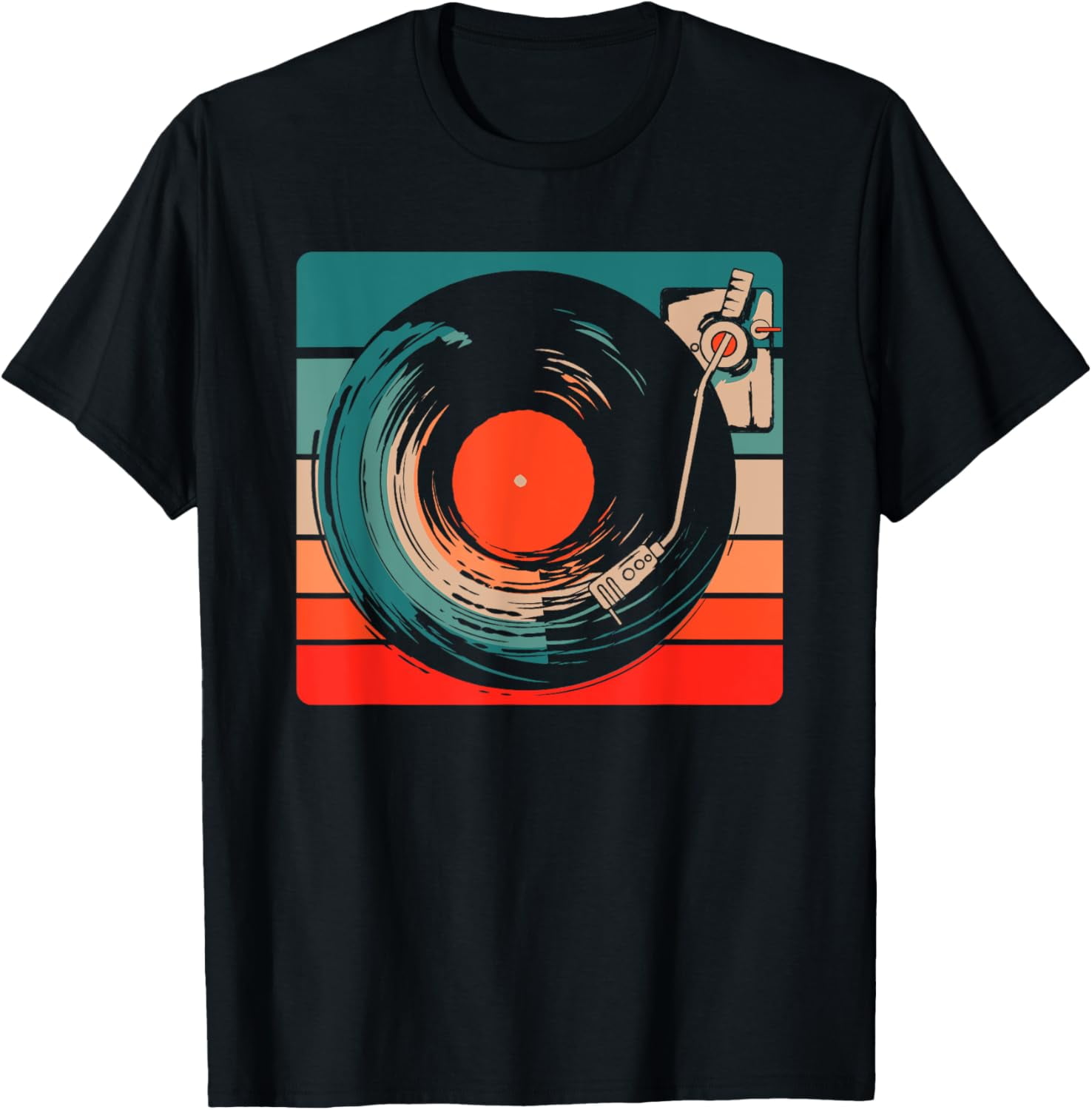 Retro Vinyl Disc - Lp Record Vintage Vinyl T-Shirt - Walmart.com