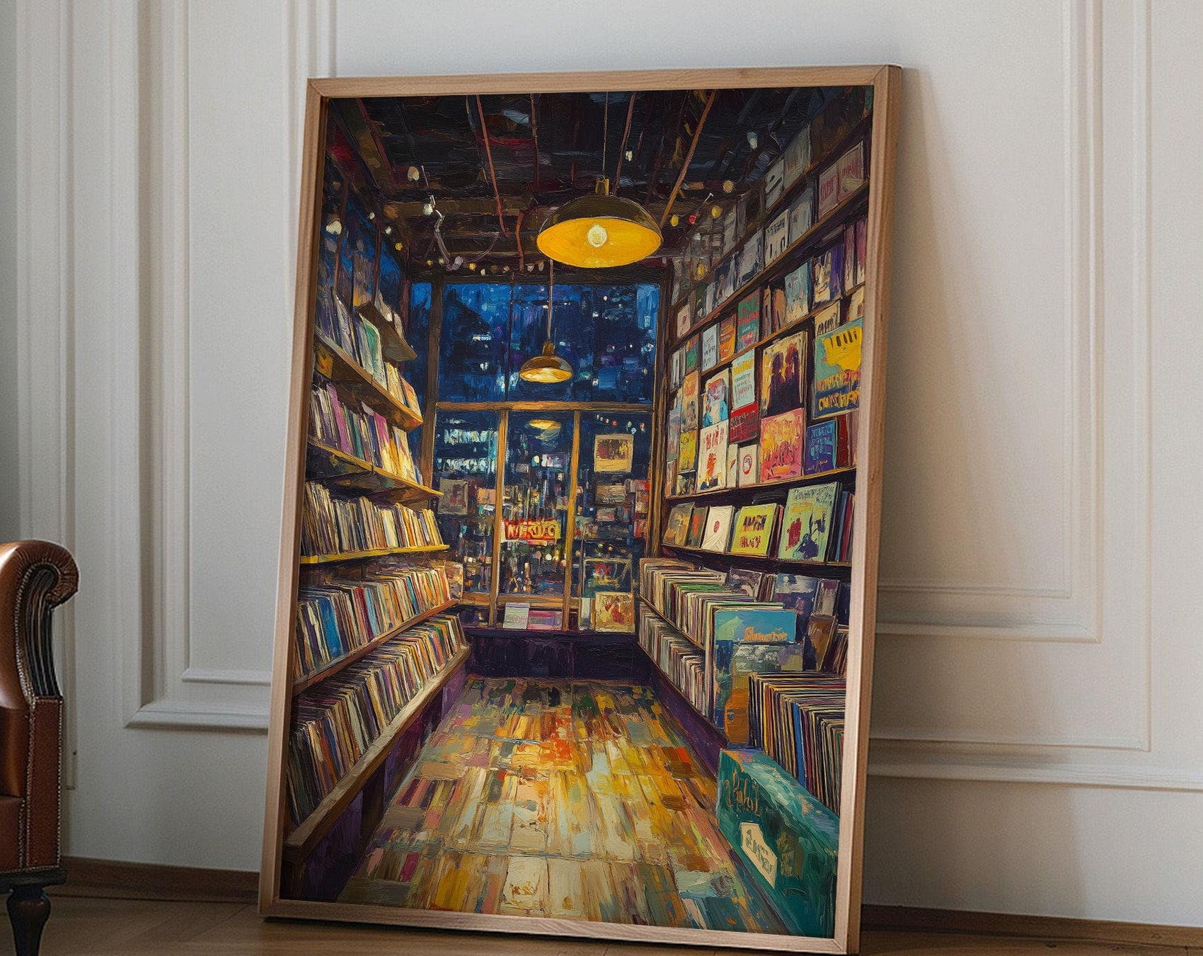 Retro Vinyl Record Store Poster Print, Vintage Music Print, Record ...