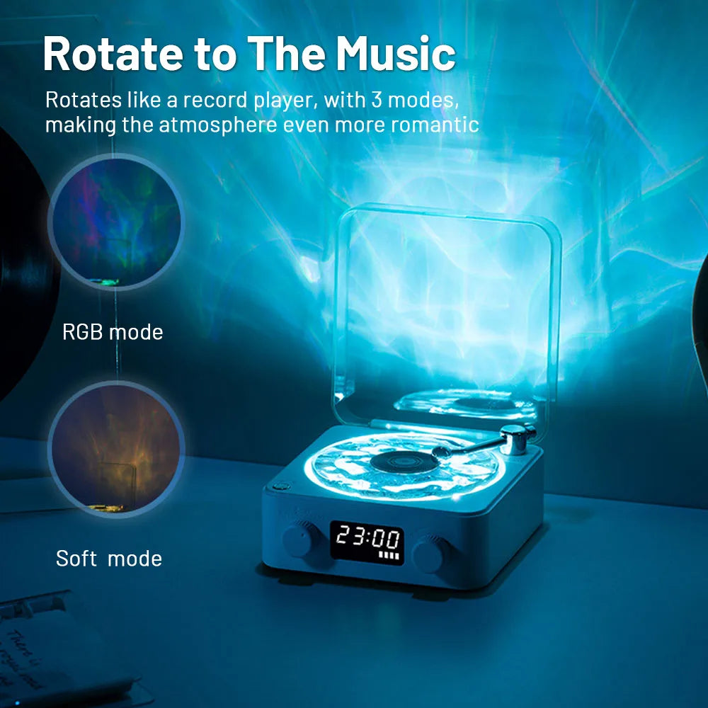 Retro Vinyl Record White Noise Bluetooth Speaker Projection Atmosphere ...