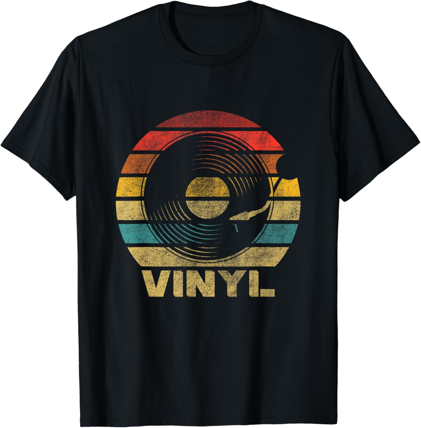 Retro Vinyl Vintage Record Player T-Shirt - Walmart.com