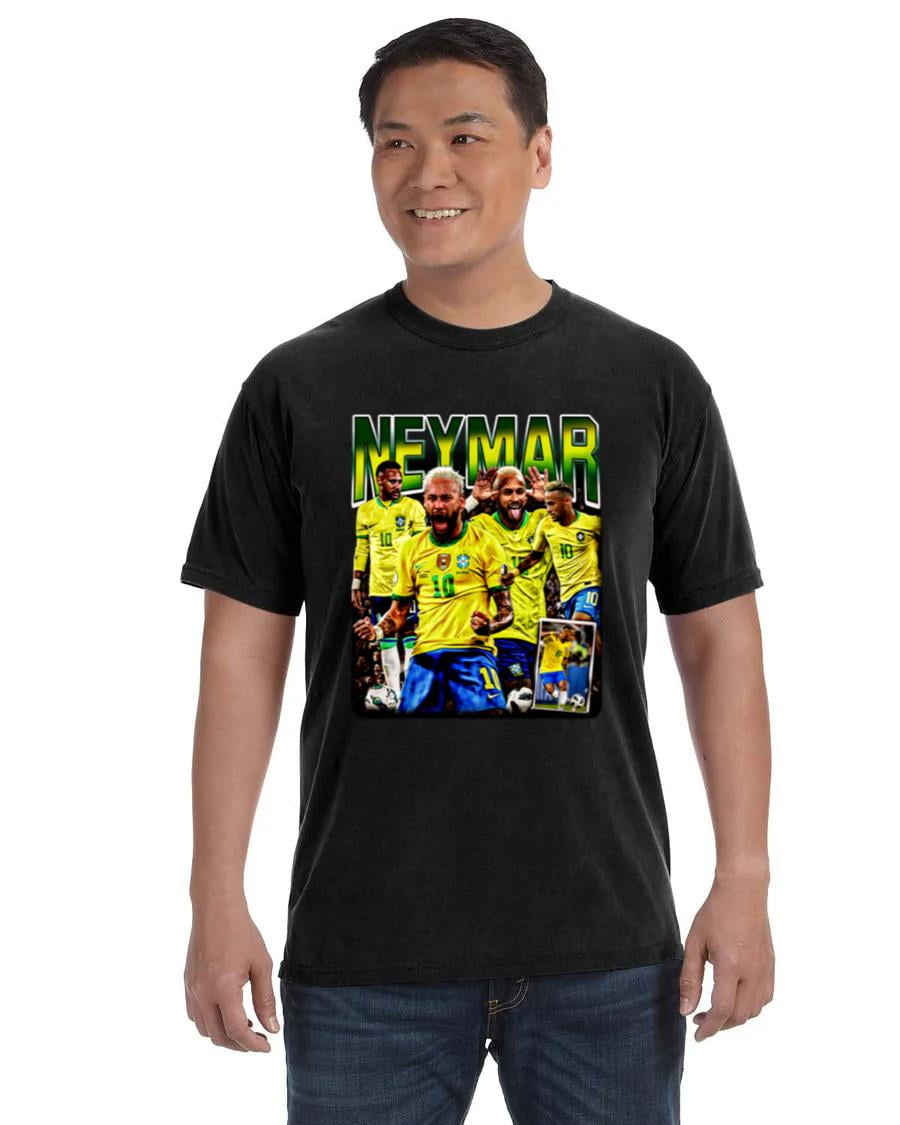 Retro Vtg 90s Neymar Brazil Soccer Star PSG Fans Comfort Color T-Shirt ...