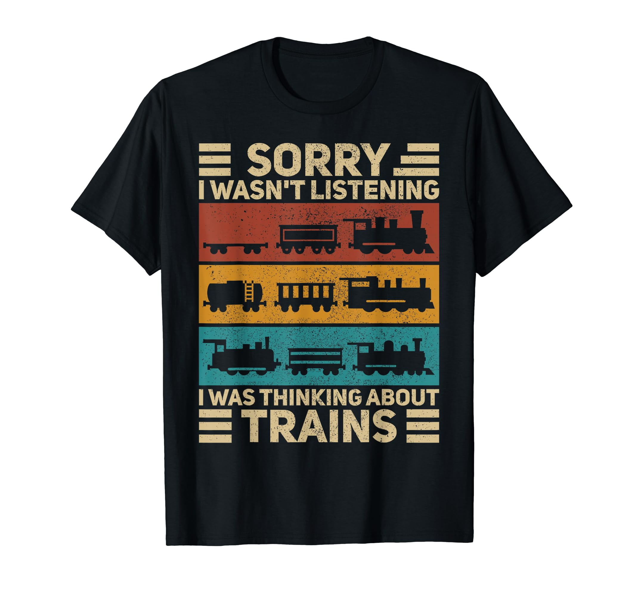 Retro Wagon Train Lover Model Railroad Conductor Funny Train Men Casual ...