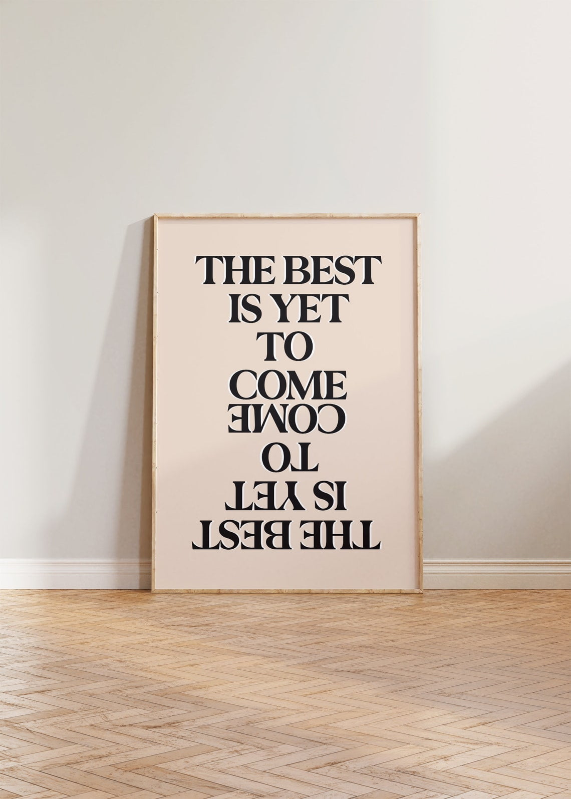Retro Wall Art, The Best Is Yet To Come Print, Typography Print ...