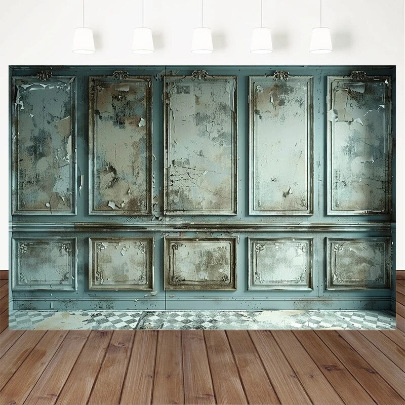 Retro Wall Photography Backdrop Square Border Marble Texture Background ...