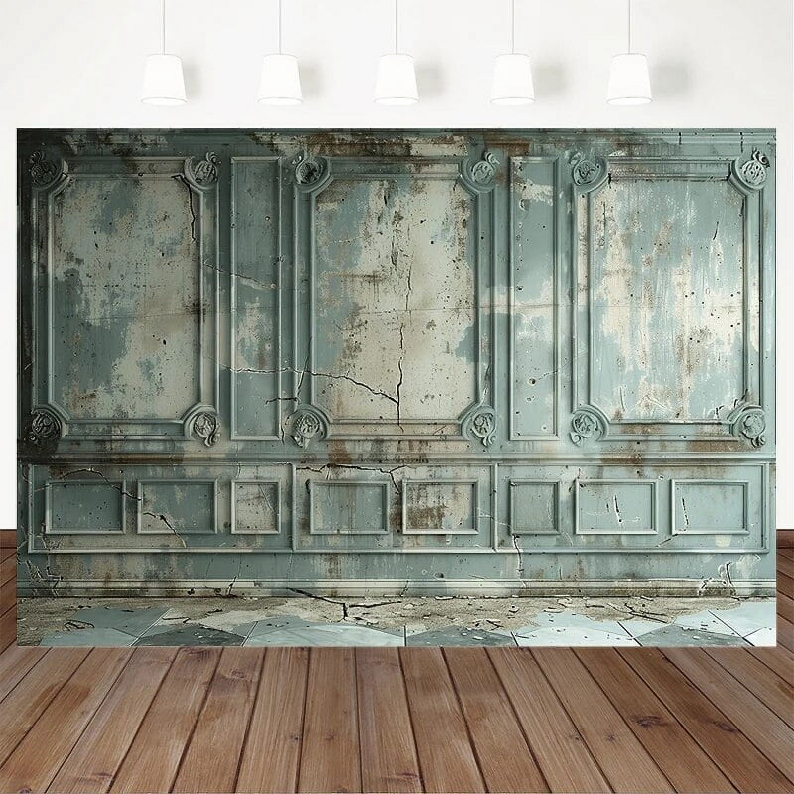 Retro Wall Photography Backdrop Square Border Marble Texture Background ...