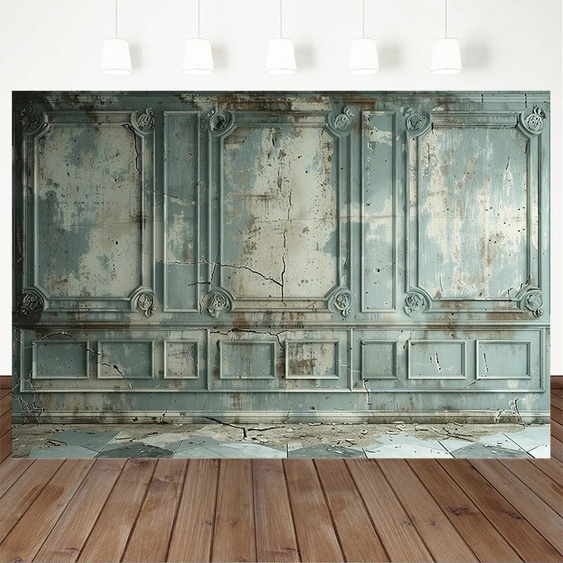 Retro Wall Photography Backdrop Square Border Marble Texture Background ...