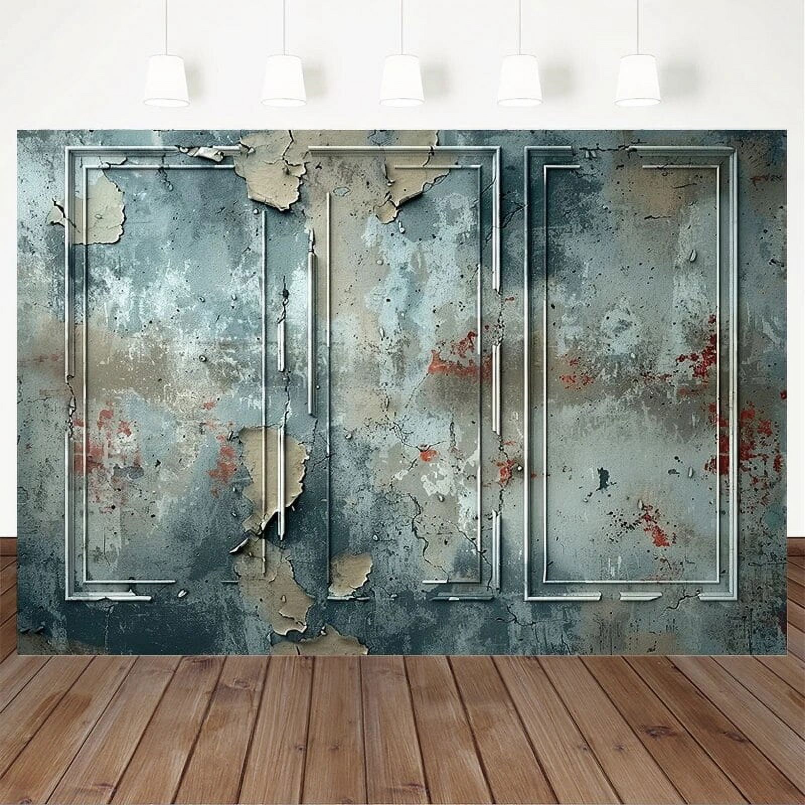 Retro Wall Photography Backdrop Square Border Marble Texture Background ...