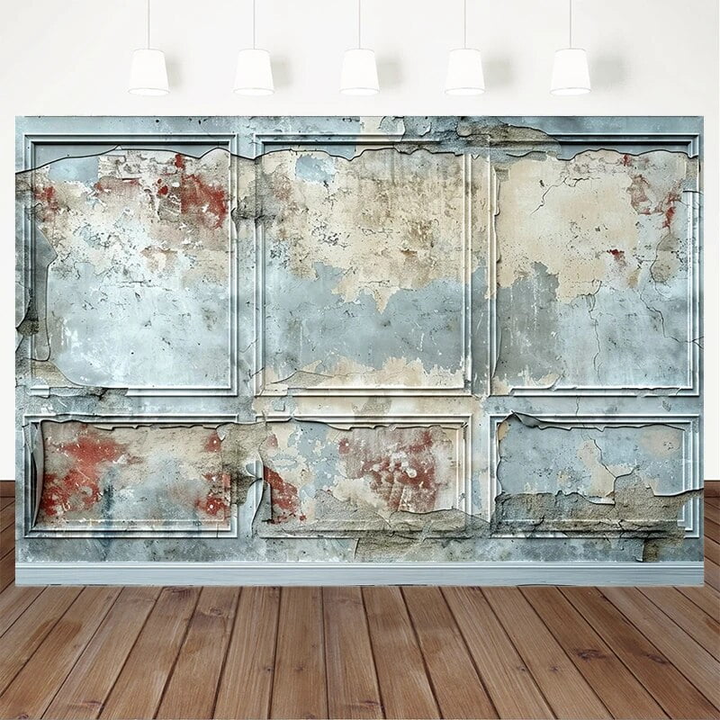 Retro Wall Photography Backdrop Square Border Marble Texture Background ...