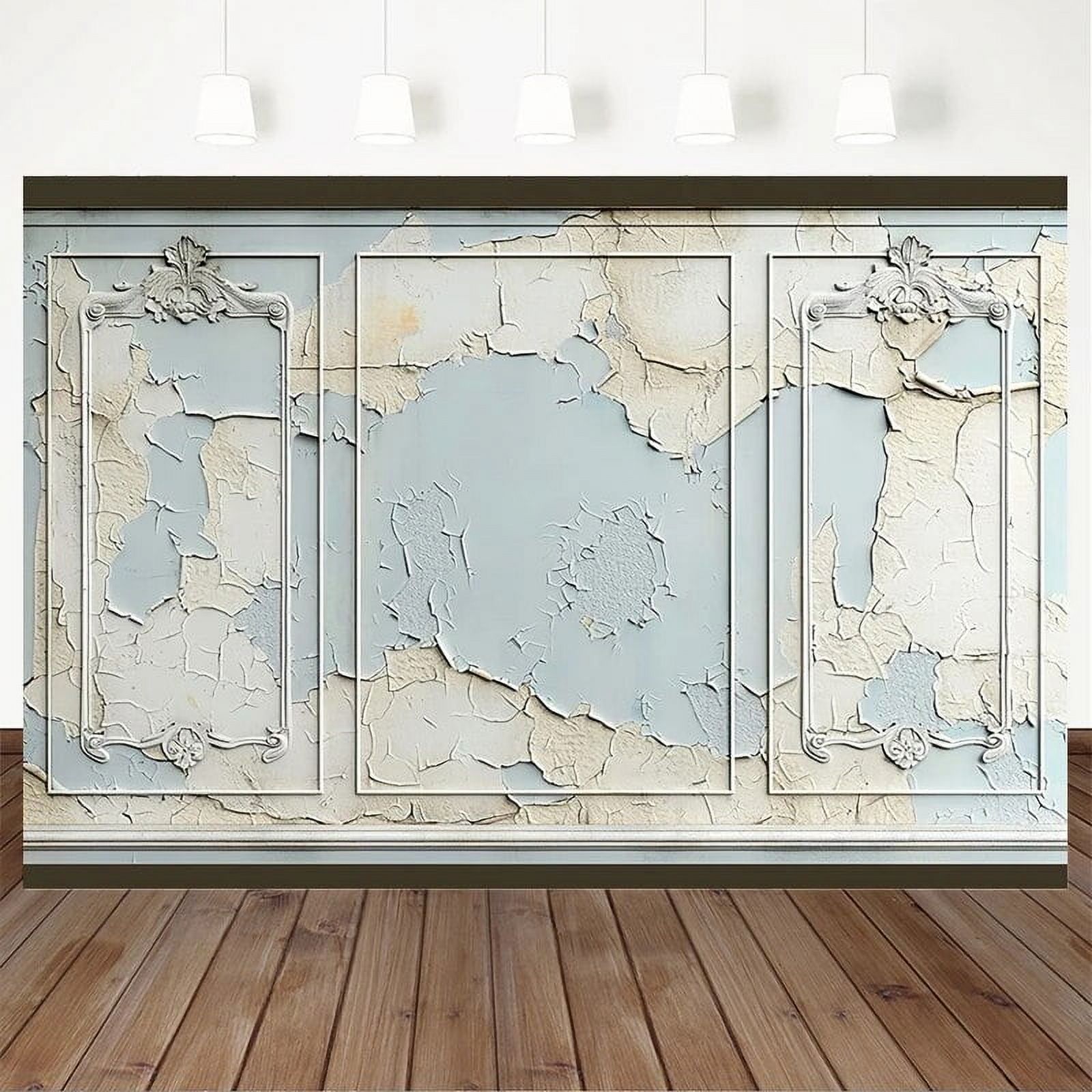 Retro Wall Photography Backdrop Square Border Marble Texture Background ...