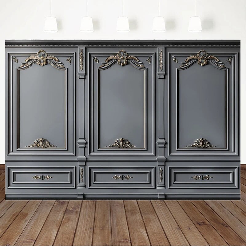 Retro Wall Photography Backdrop Square Border Marble Texture Background ...