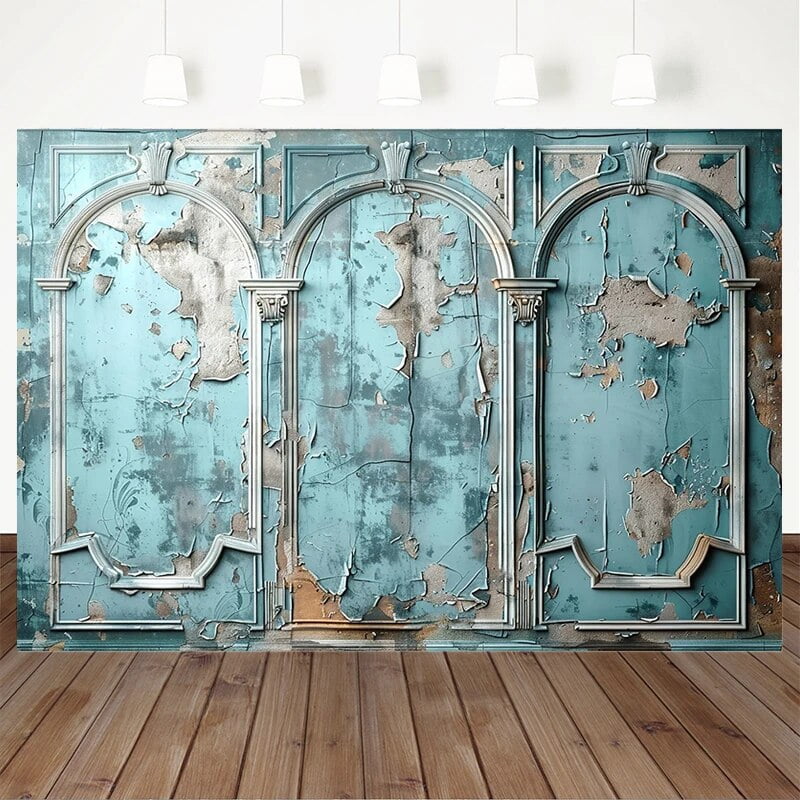 Retro Wall Photography Backdrop Square Border Marble Texture Background ...