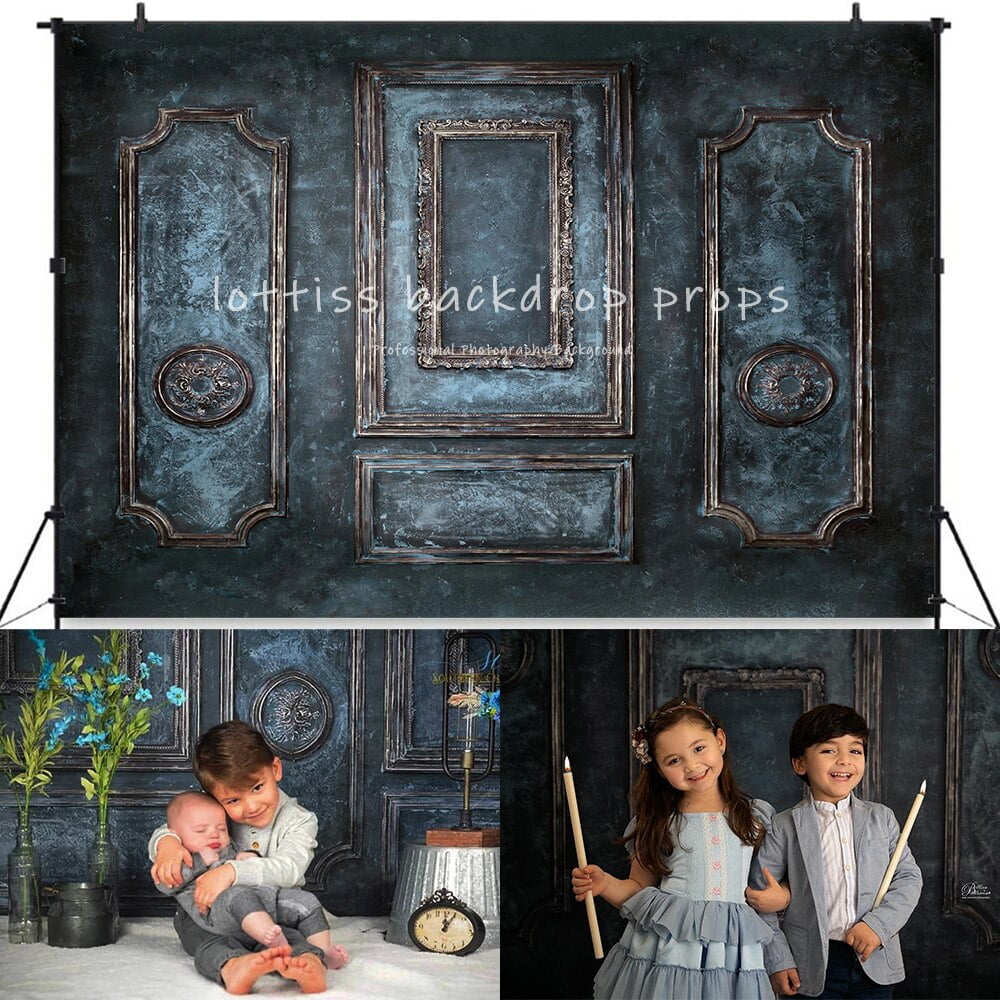 Retro Wall Photography Background Interior Classic Wall Child Adult ...