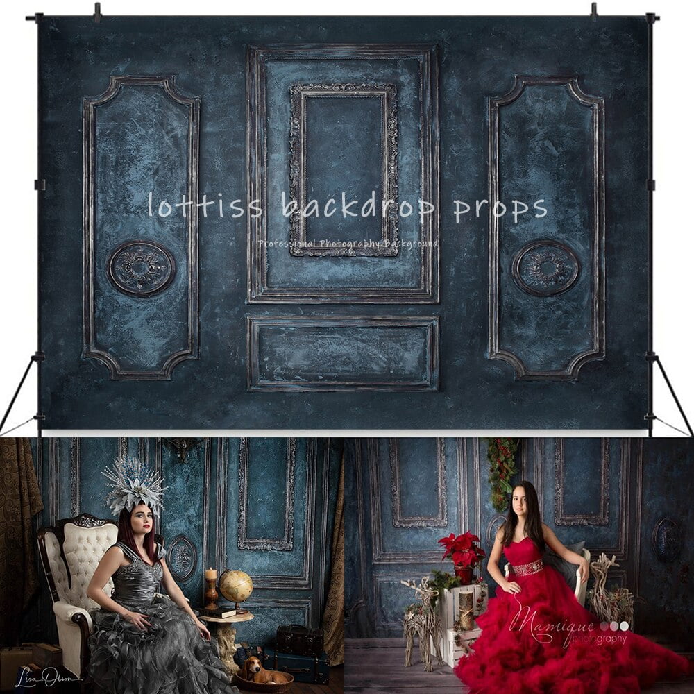 Retro Wall Photography Background Interior Classic Wall Child Adult ...