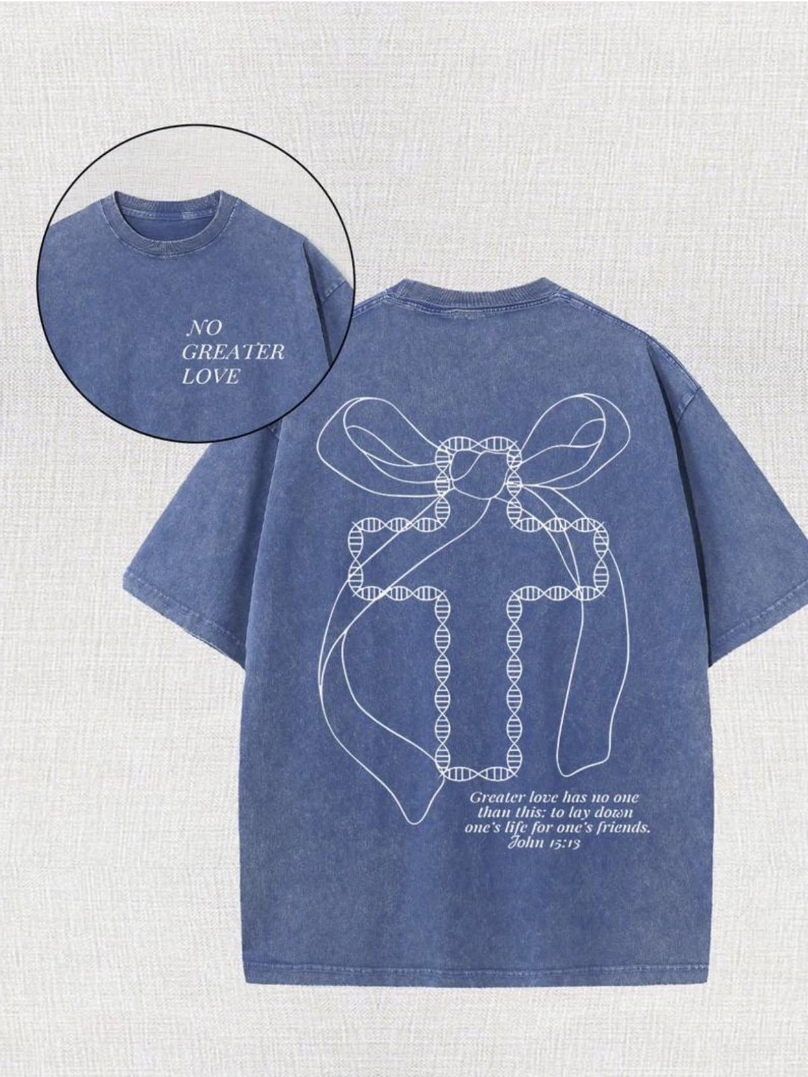 Retro Washed Christian T-Shirt - Jesus Cross Graphic, Faith-Based ...