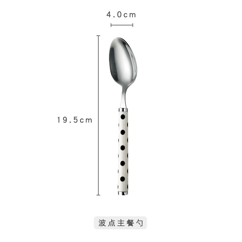 Retro Wave Point Cutlery Tableware Stainless Steel Utensils for Kitchen ...