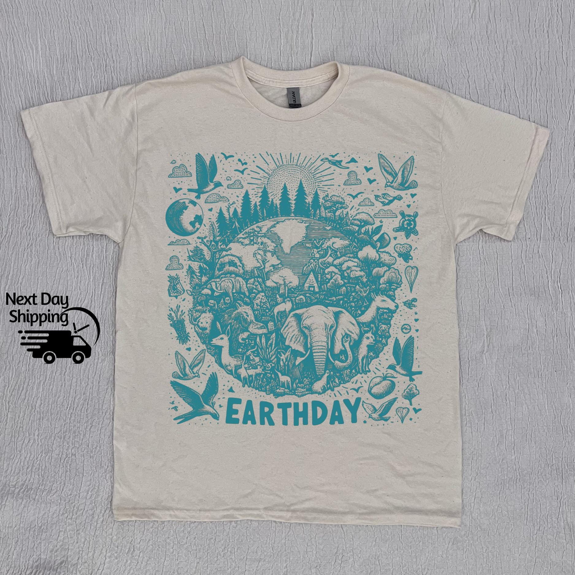 Retro Wild Life Animals Earth Day Cute Graphic Shirt, Wild Animals T ...