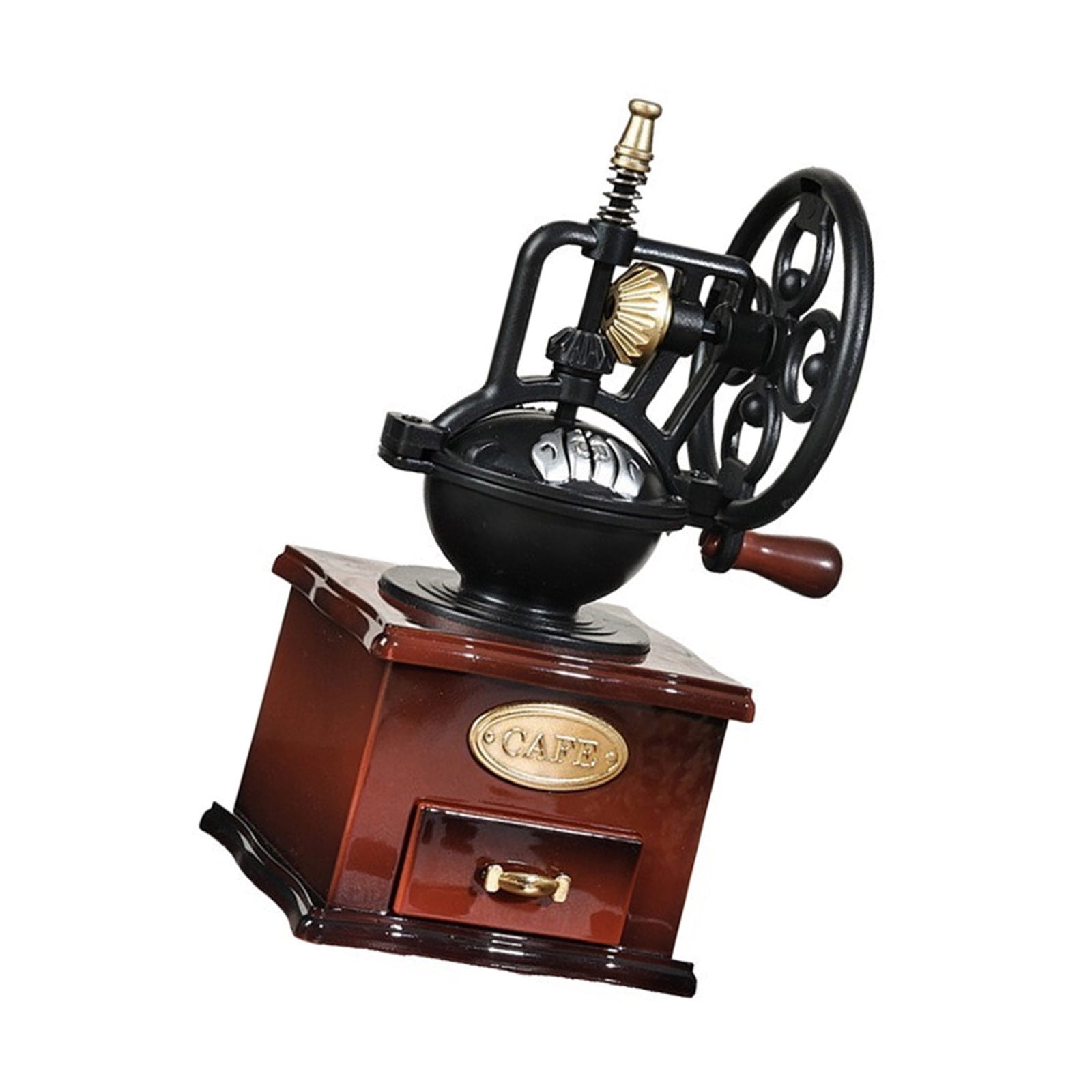 Retro Wind-Up Music Box with Coffee Grinder Design, Clockwork Mechanism ...