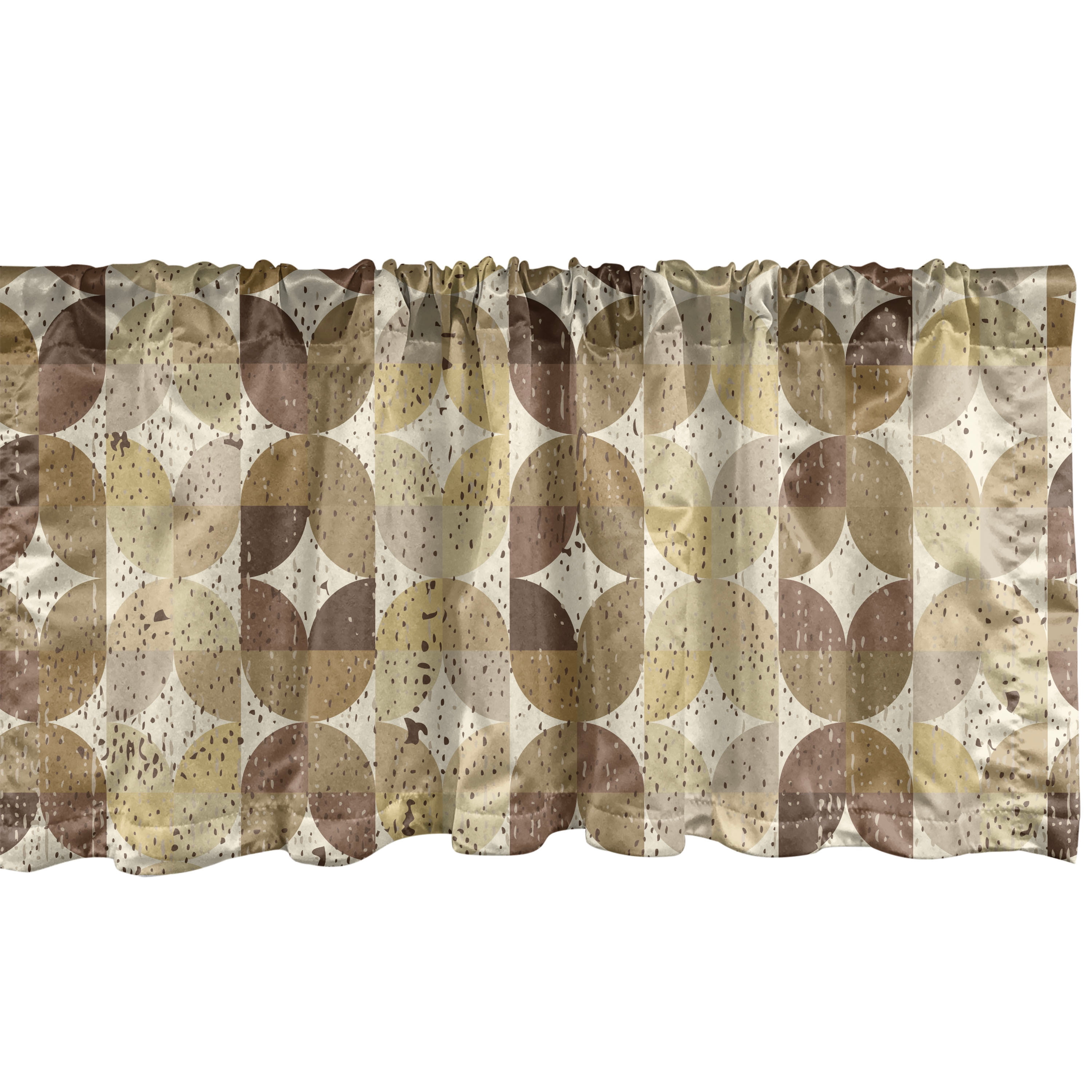 Retro Window Valance, Grungy Repetitive Star Shapes Pattern Ornament in ...