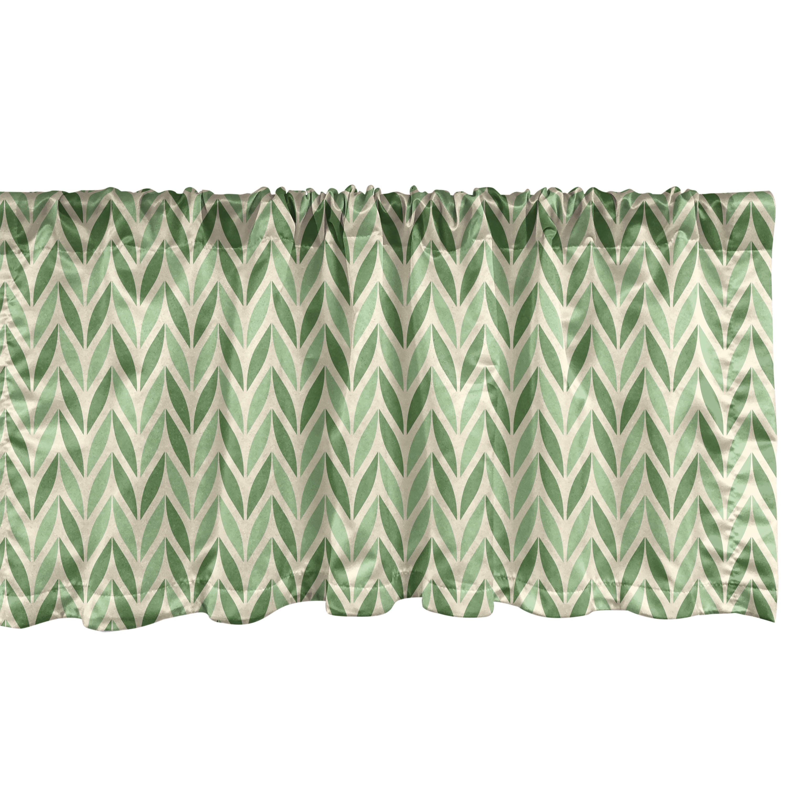 Ambesonne Garden Valance Pack of 2, Symmetric Green, 42"X18", Green ...