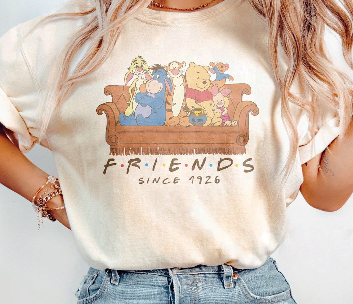 Retro Winnie The Pooh Friends T-Shirt, Pooh And Friends, Disney Pooh ...