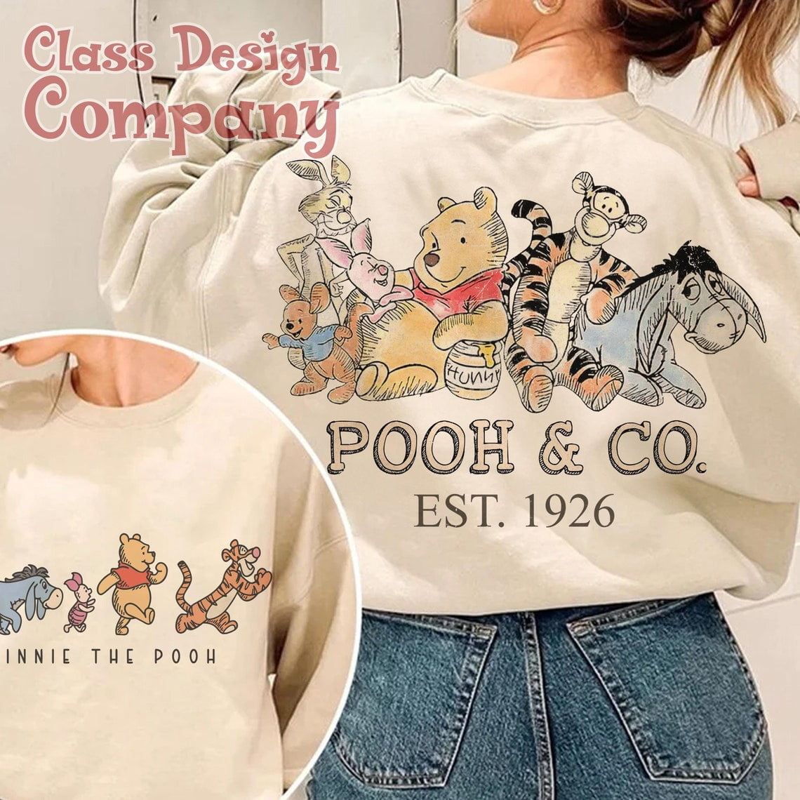 Retro Winnie The Pooh Sweatshirt, Pooh And Friends shirt, Winnie the ...