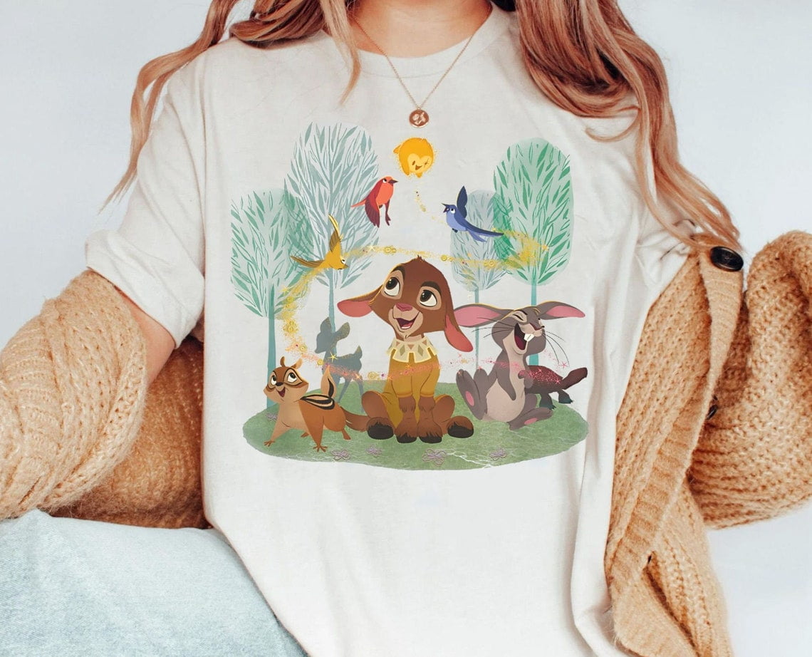Retro Wish Star And Valentino Animal Friends T-Shirt, Disney Wish Movie ...